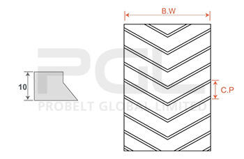 Chevron Conveyor Belt (Low, Mid, High Chevron Belt) - PGL